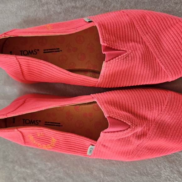 Toms | Shoes | New Toms Orangepink Alpagata Slip On Shoes Size | Poshmark